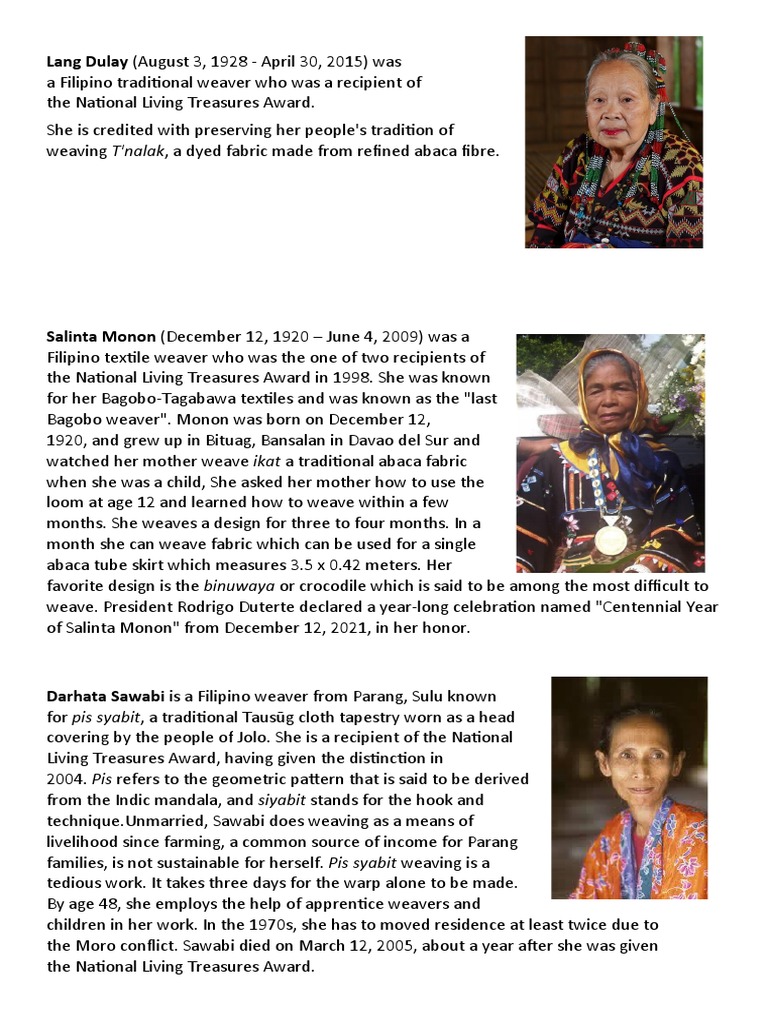 Gamaba Weavers | PDF | Weaving | Textile Arts