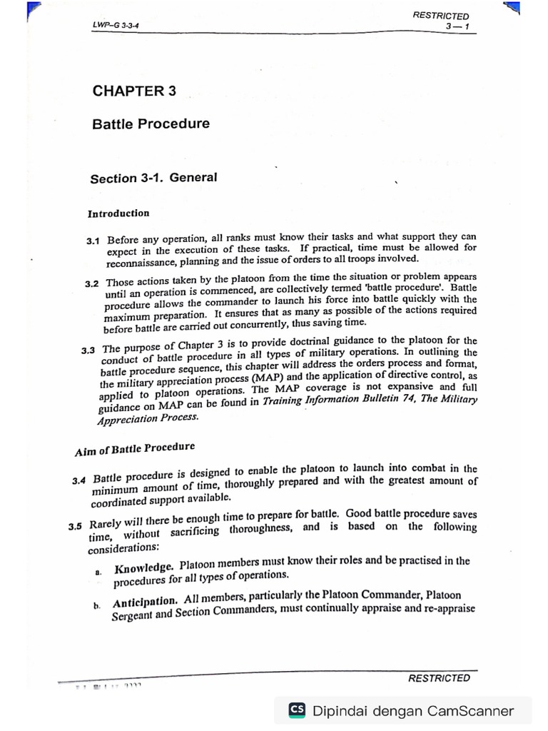 Platoon Team Chapter 3 | PDF