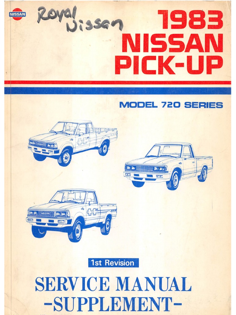 Nissan-Datsun 720 1983 Service Manual | PDF | World Wide Web | Internet ...