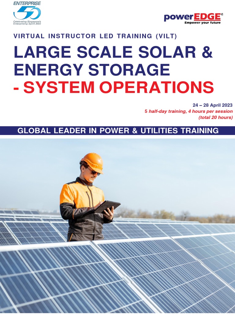 Large Scale Solar & Energy Storage - System Operations - April 2023 | Download Free PDF | Solar ...
