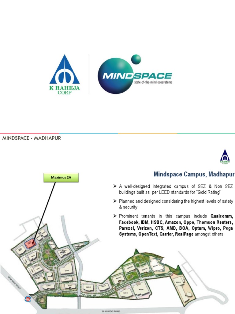 Maximus 2A Overview - Mindspace Madhapur | PDF | Economies | Service ...