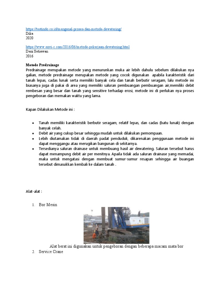Dewatering | PDF