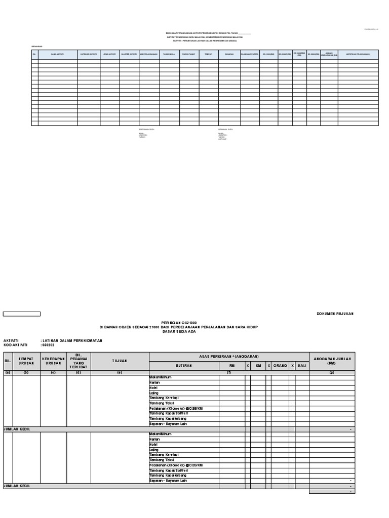 Disediakan Oleh: Disahkan Oleh: Nama: Nama: Jawatan: Jawatan: Tarikh ...