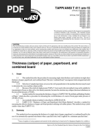 Tappi Standard Method | PDF | Paper | Paperboard