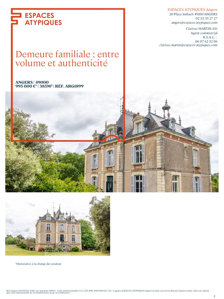 Maison familiale authentique à Angers | PDF