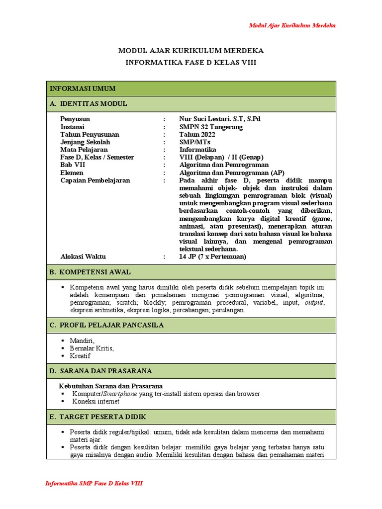 MENGEMBANGKAN KOMPETENSI ALGORITMA DAN PEMROGRAMAN MELALUI PENGERTIAN ...