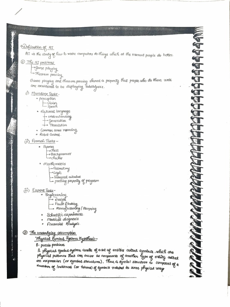 AI Notes | PDF | Graph Theory | Algorithms And Data Structures