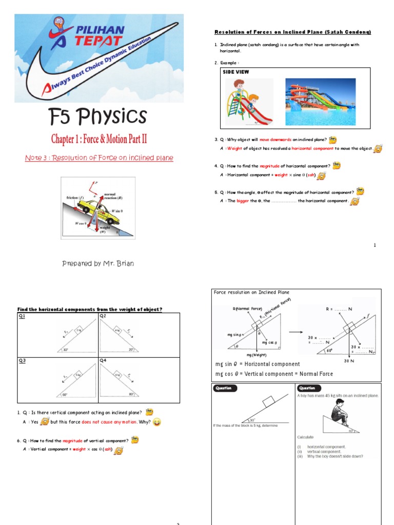 F5C1 Newton Part 2 Note 3 | PDF | Force | Weight