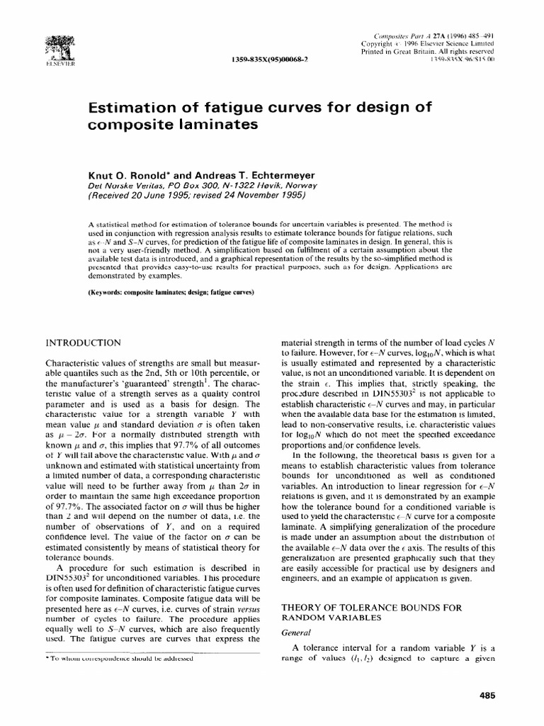 Knut Fatigue Curves 1996 | PDF | Regression Analysis | Errors And Residuals