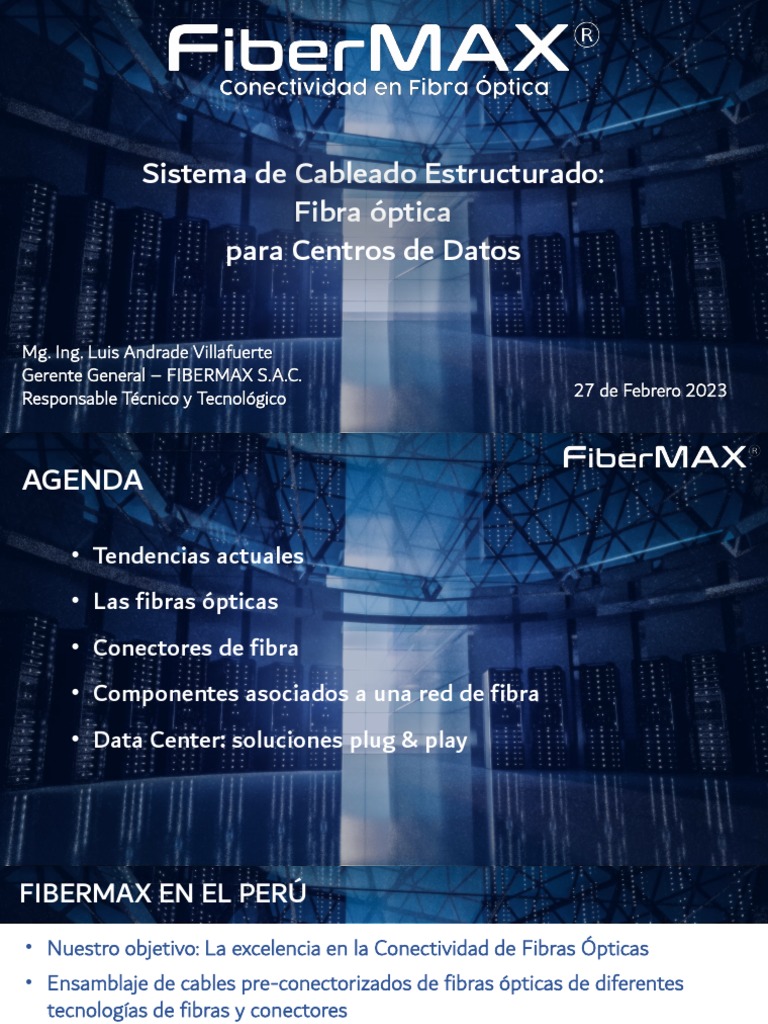 FIBERMAX - Cableado Estructurado FO para DC 27-Feb-23 | PDF | Fibra ...
