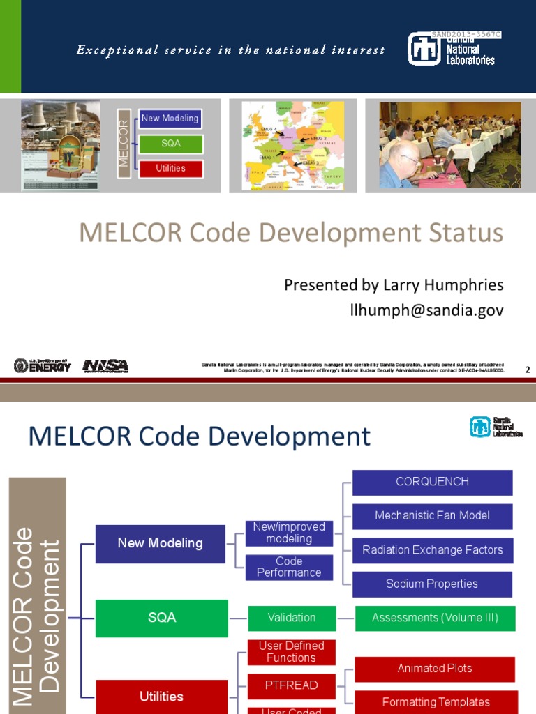MELCOR Code Development Status | PDF | Combustion | Heat Transfer