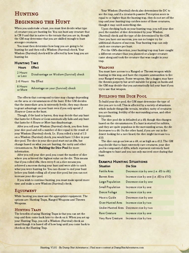 Hunting | PDF