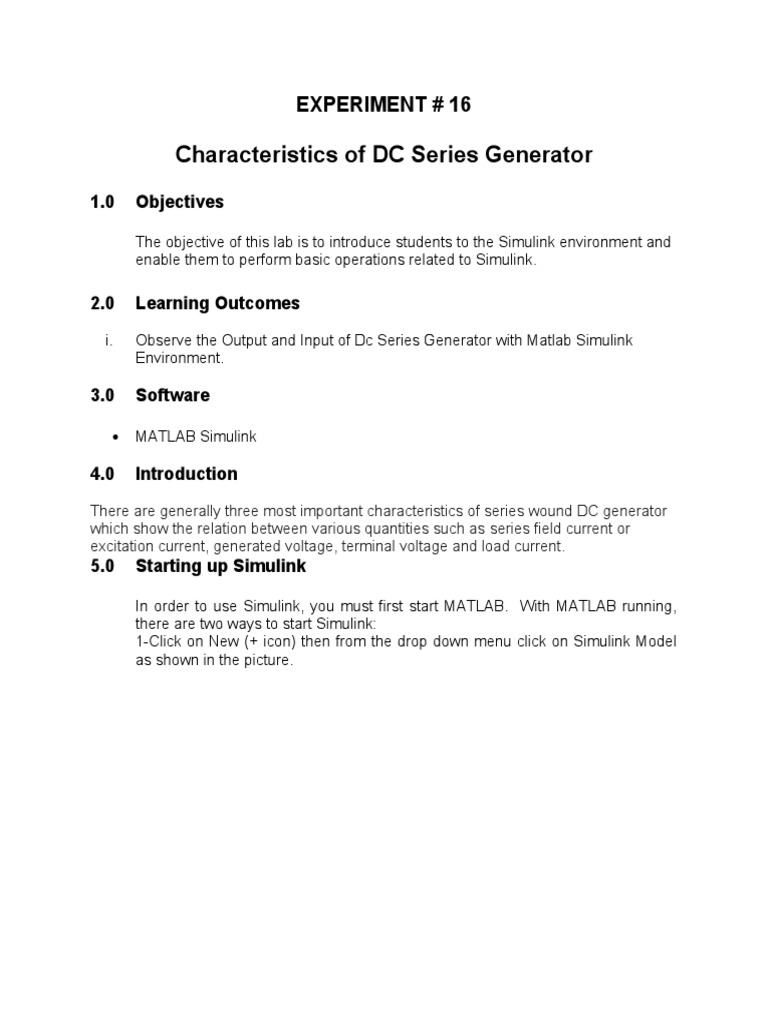 Characteristics of DC Series Generator: Experiment # 16 | PDF