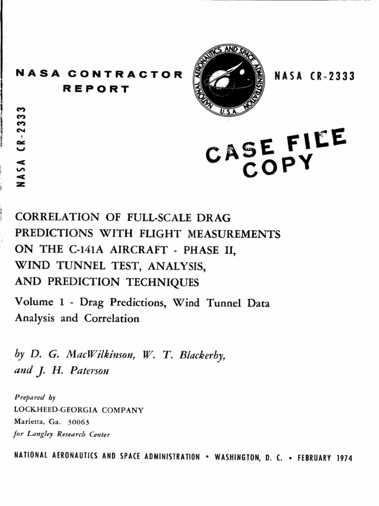 Full-Scale Measurements | PDF | Drag (Physics) | Airfoil