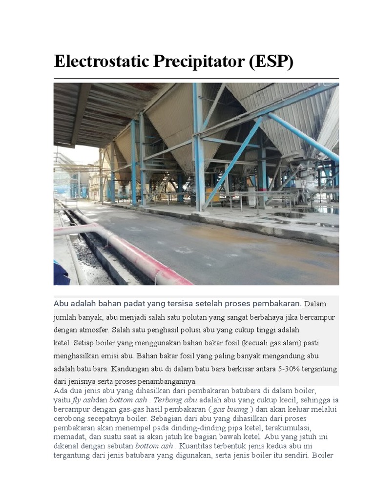 Electrostatic Precipitator | PDF