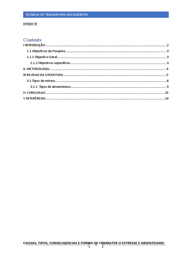 Técnicas de Triagem de Documentos | PDF