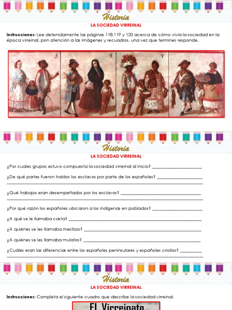 La Sociedad Virreinal | PDF
