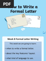 LESSON PLAN (Formal Letter) | PDF | Paragraph | Lesson Plan