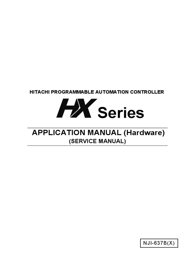 Application Manual Hardware HX-CPU | PDF | Computer Program | Programming