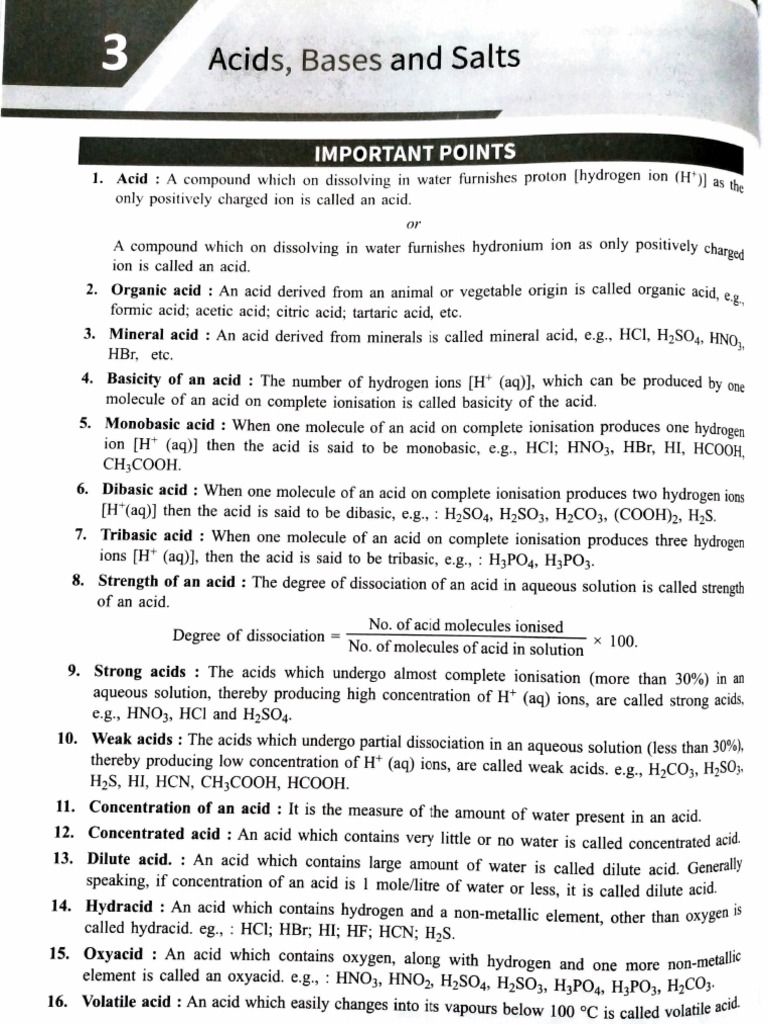 Acids, Bases and Salts MCQs | PDF | Hydroxide | Salt (Chemistry)