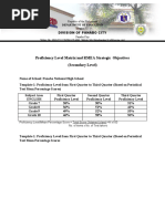 DepEd Test Item Analysis Template | PDF
