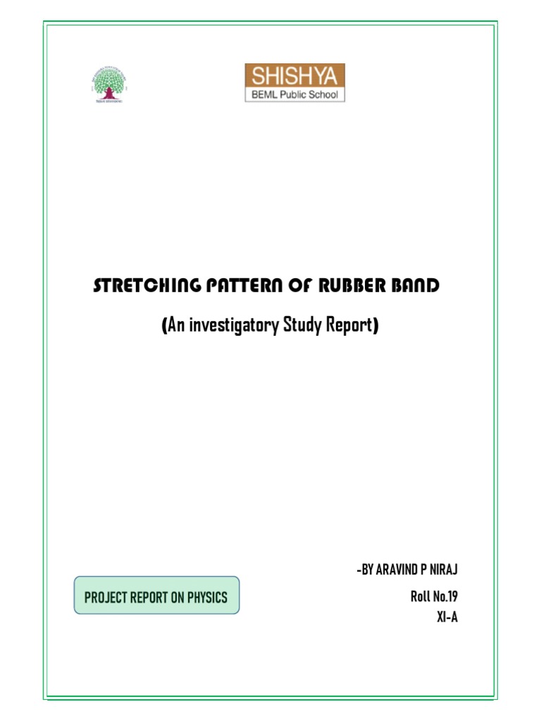 Physics Project Pdf Young S Modulus Elasticity Physics