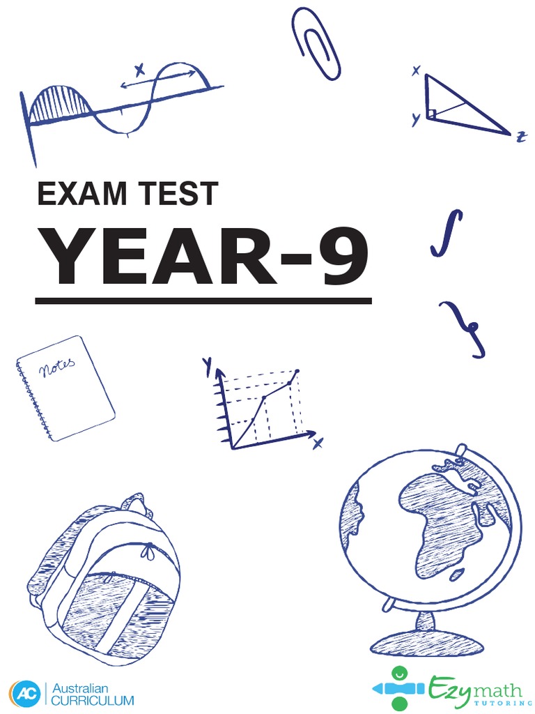 Year 9 Maths Test - Yearly Exam - Questions | PDF | Area | Triangle