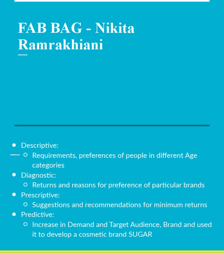Nikita R - FAB BAG | PDF | Self-Improvement