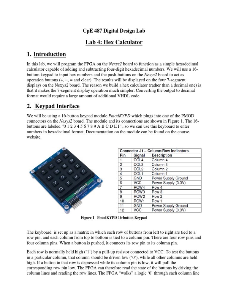 Lab 4 | PDF | Vhdl | Computer Engineering