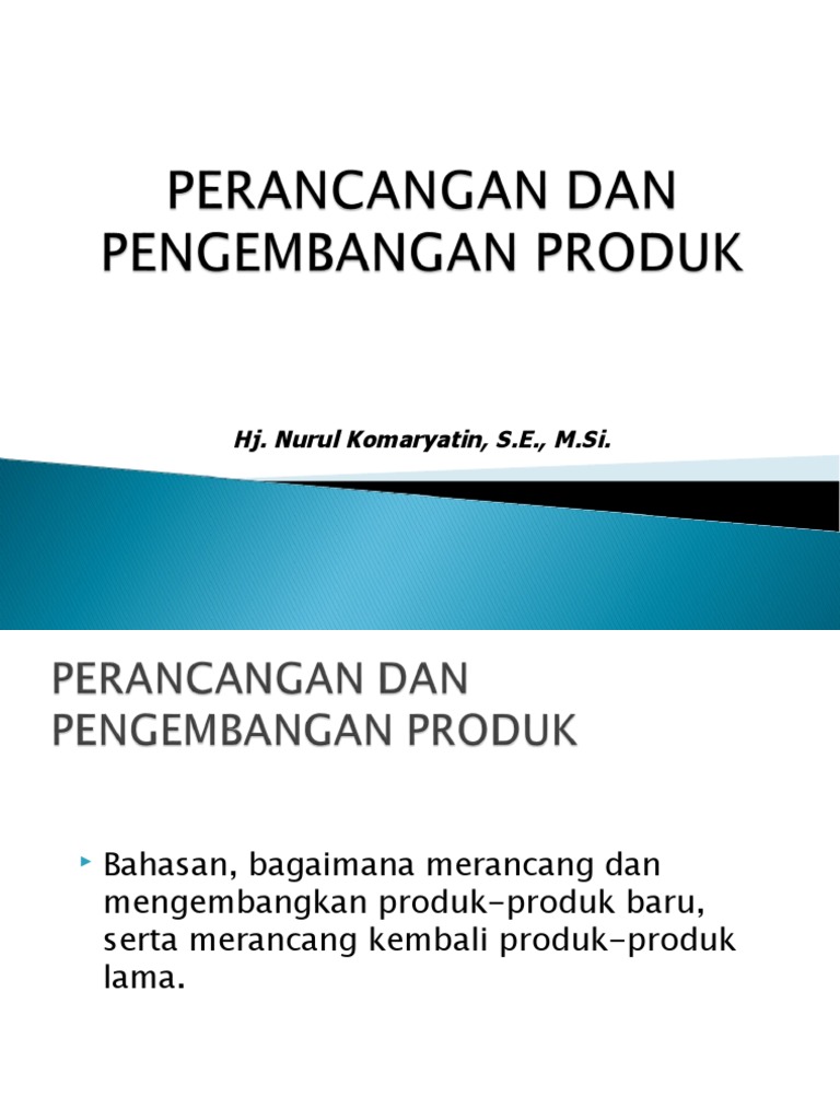 Pengembangan Produk Baru dan Perbaikan Produk Lama | PDF