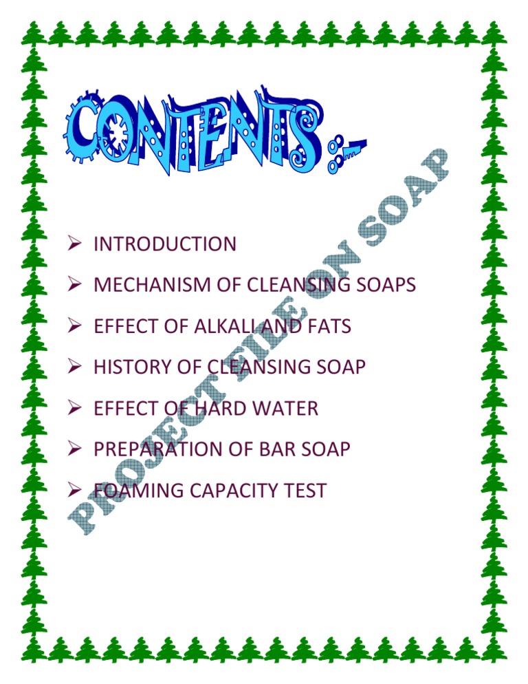 Cleansing Soaps: Mechanisms & History | PDF | Cooking, Food & Wine ...