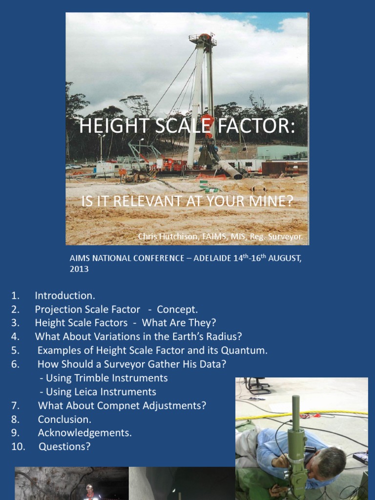 Understanding Height Scale Factors in Mining | PDF | Latitude | Equator