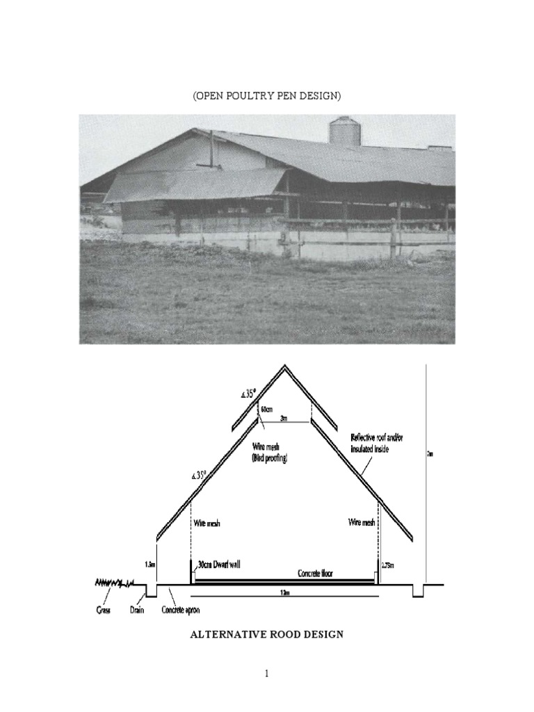 Open Poultry Pen Design | PDF | Screw | Poultry Farming