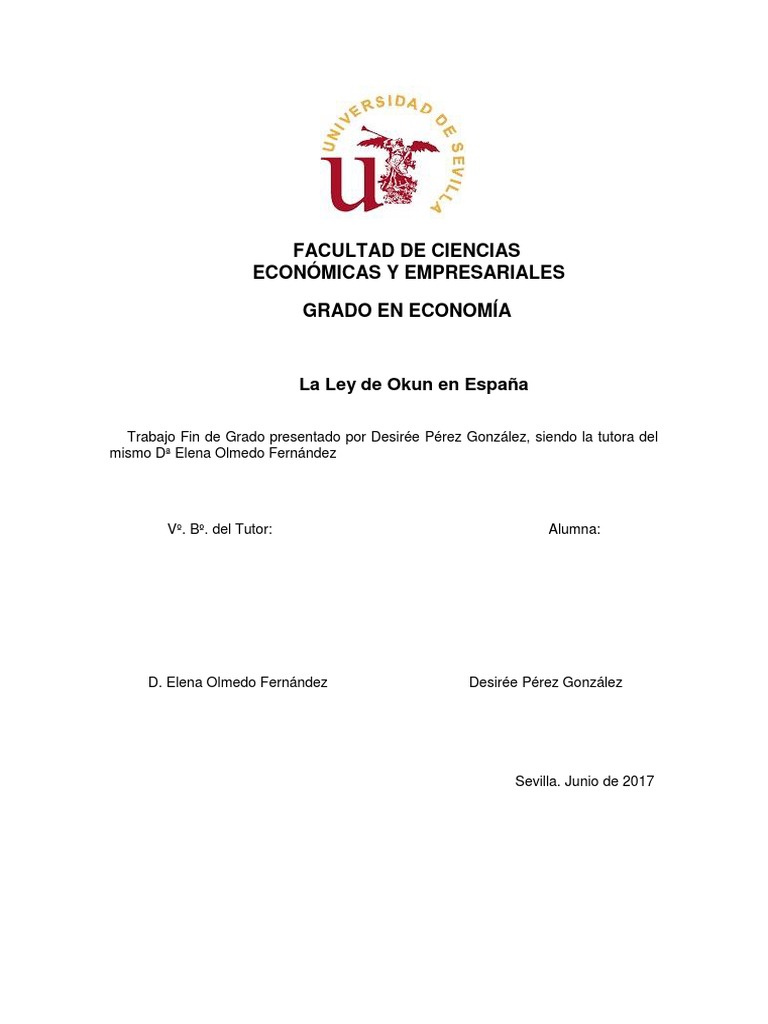 La Ley de Okun en Espana | PDF | Crecimiento económico | Producto ...