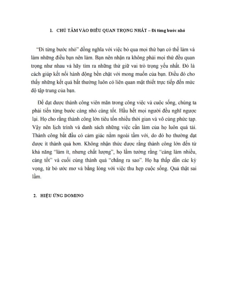 The One Thing | PDF