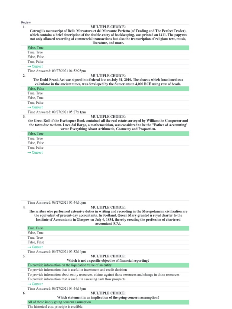 Review PRELIM-EXAM | PDF | Debits And Credits | Deferral