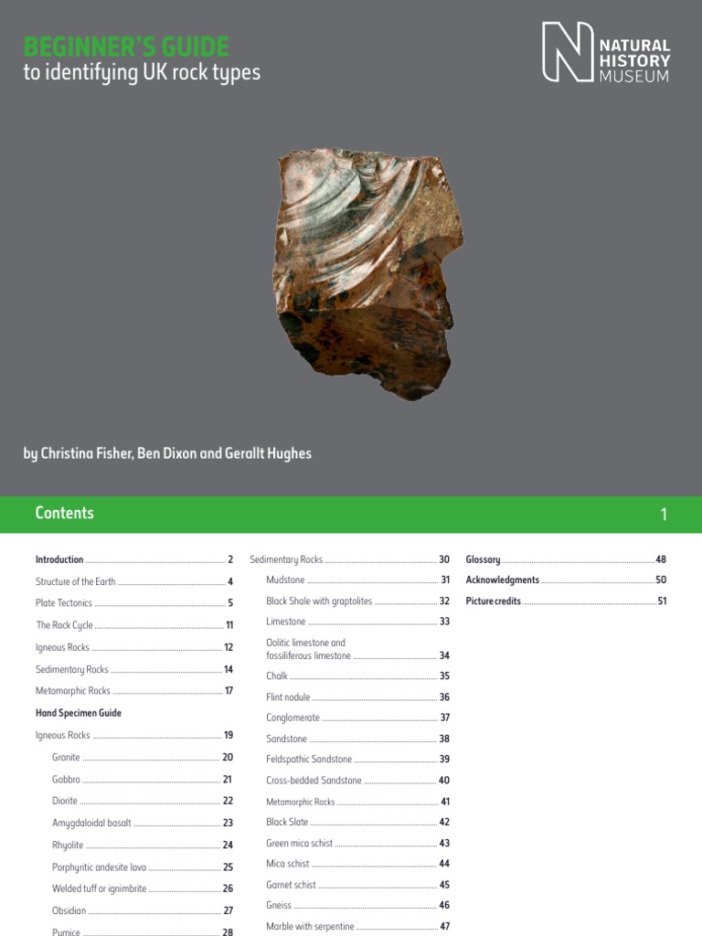 Uk Rock Identification Guide | PDF | Plate Tectonics | Rock (Geology)