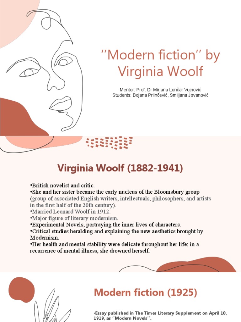 'Modern Fiction'' by Virginia Woolf | PDF