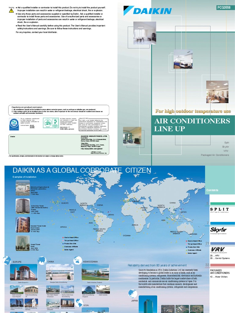 Daikin | PDF | Air Conditioning | Hvac