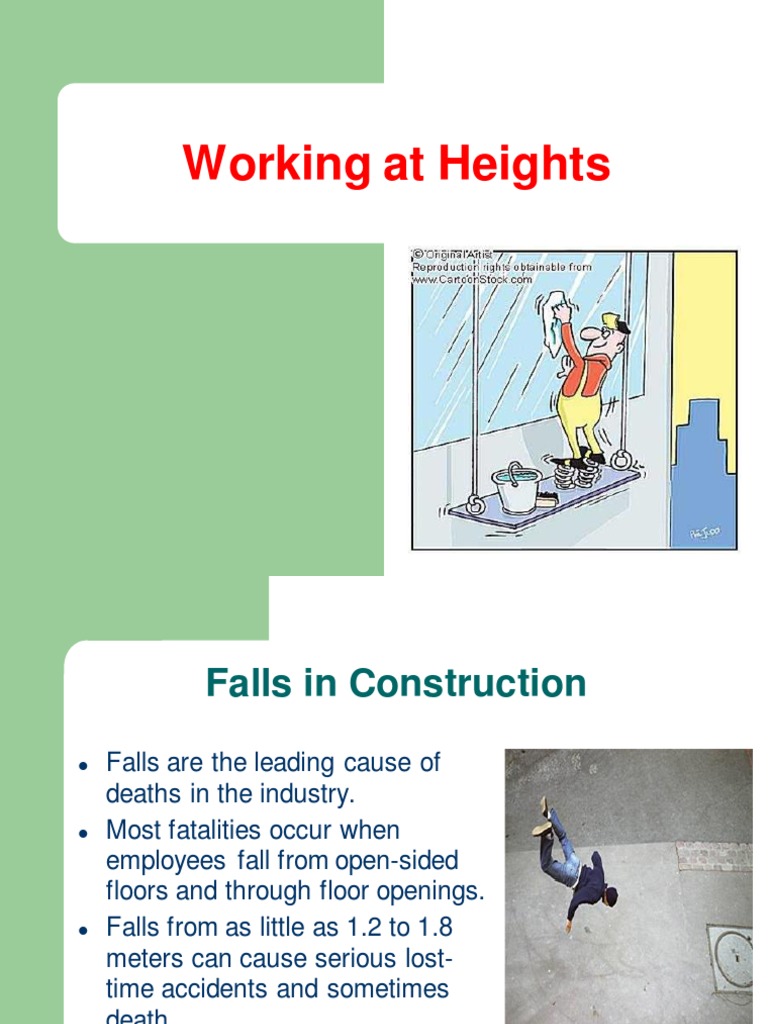 Working at Height Presentation | PDF | Scaffolding | Safety