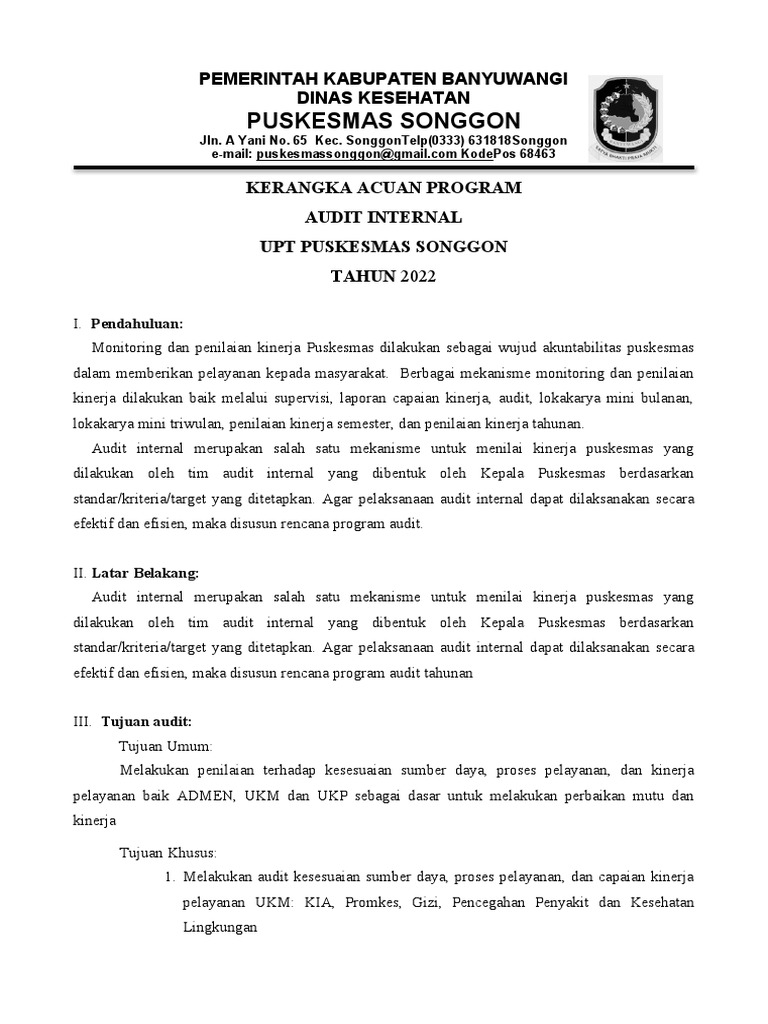 392378121-KAP-Audit-Internal 2022 | PDF