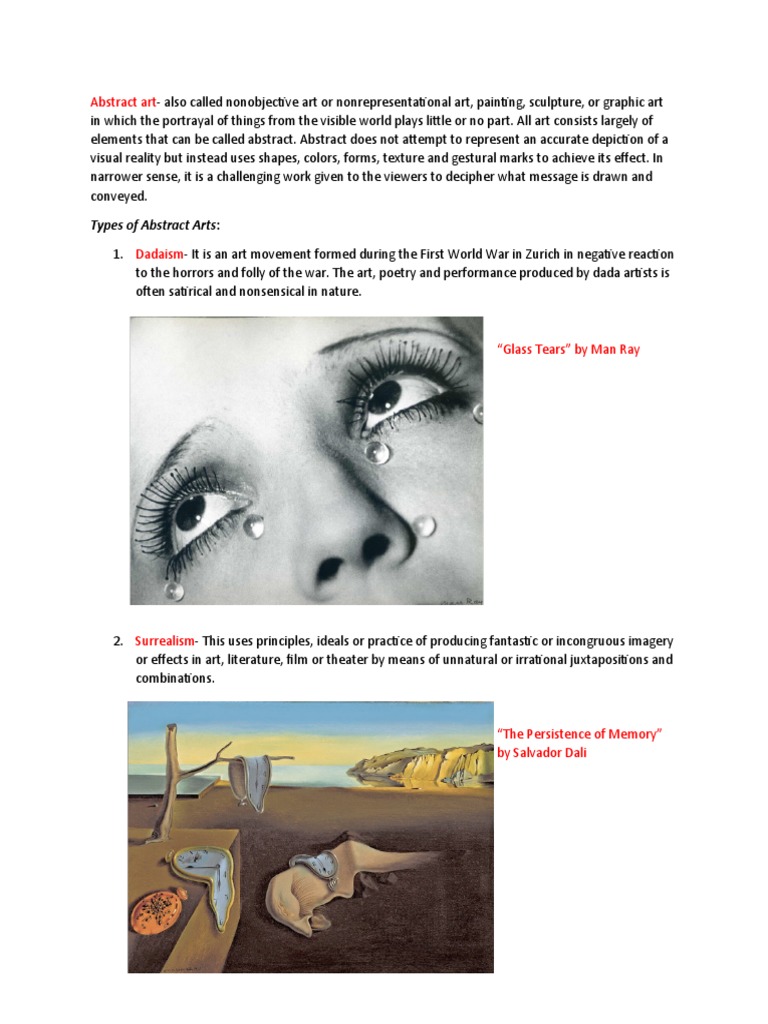 An Exploration of Styles in Abstract Art and Their Defining ...