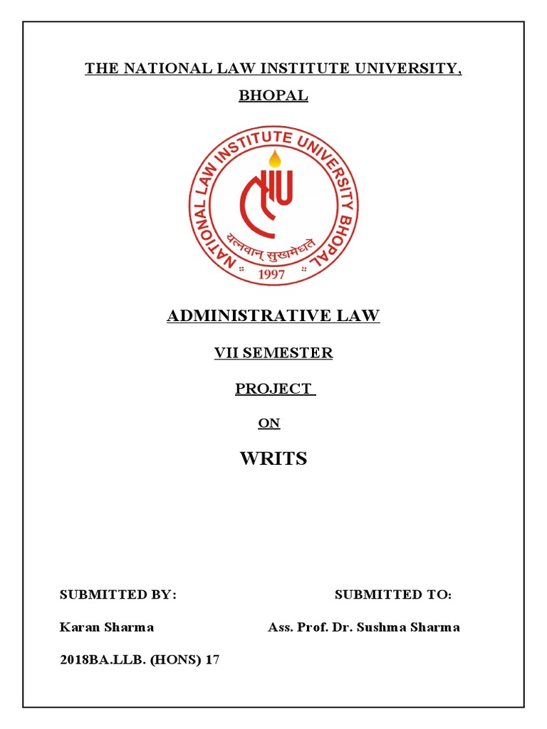 Understanding Writs in Admin Law | PDF | Certiorari | Writ