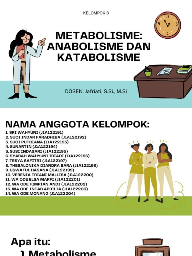 Metabolisme, Anabolisme, Katabolisme | PDF