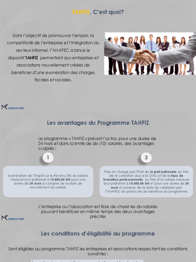 Programme Tahfiz | PDF | Salaires | Travail