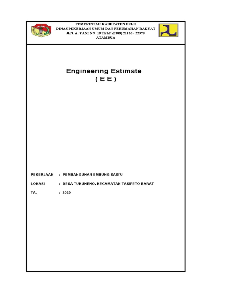 Engineering Estimate (EE) | PDF
