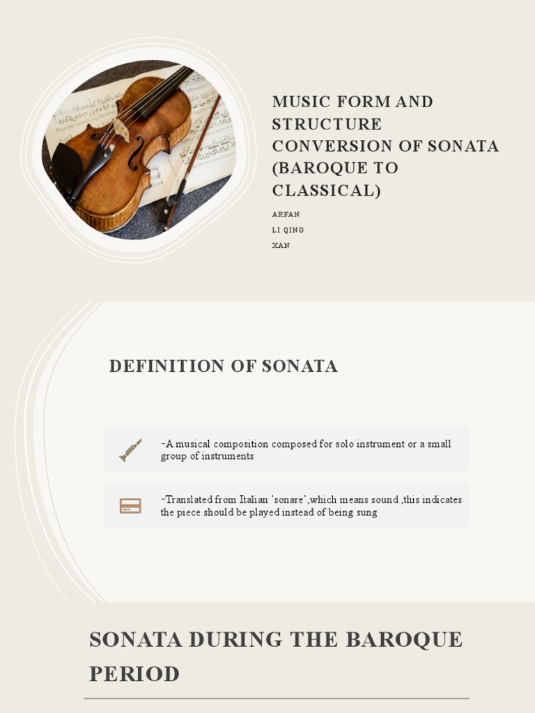 Music Form and Structure Conversion of Sonata | PDF | Baroque Music | Sonata