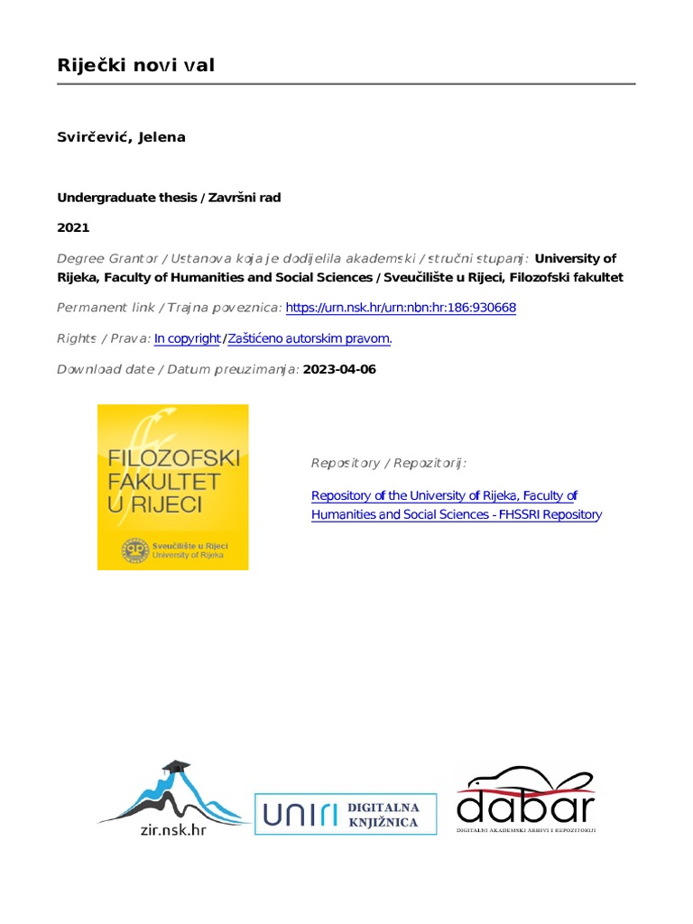 Rijecki Novi Val | PDF