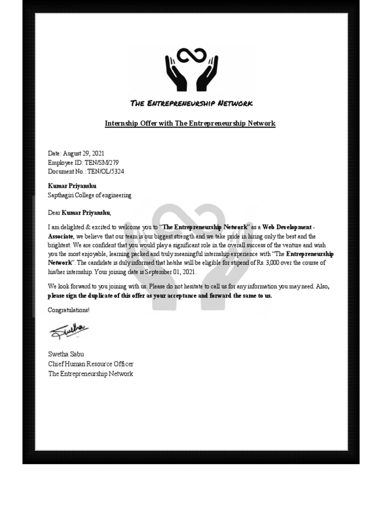Offer Letter | PDF