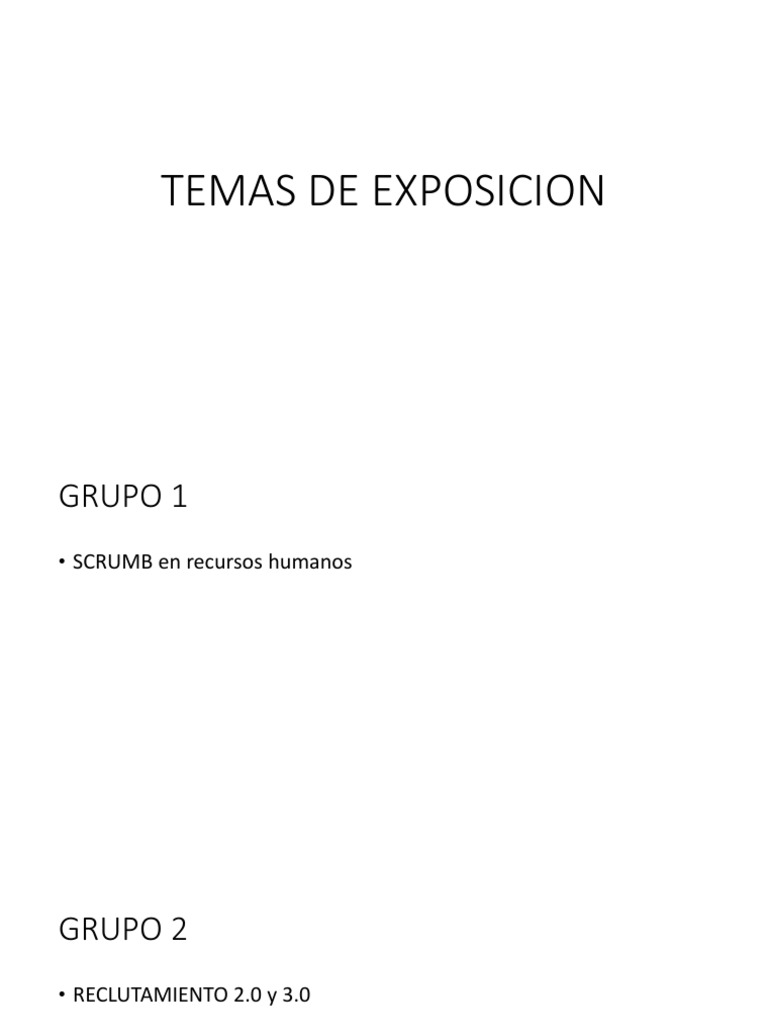 Temas de Exposicion | PDF | Crecimiento personal y profesional | Relaciones personales, crianza ...